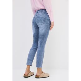 Cecil Damen Comfort-fit-Jeans, blau, Gr. 36, unifarben, Jeans, 78% Baumwolle, 20% Polyester, 2% Elasthan, Jeans, Middle Waist