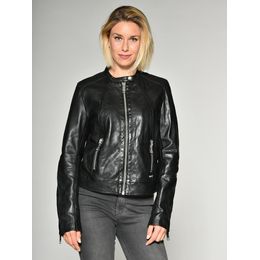 Maze Damen Lederjacke "Grenada", schwarz, Gr. S, Obermaterial: 100% Lammleder; Futter: 100% Polyester, Jacken