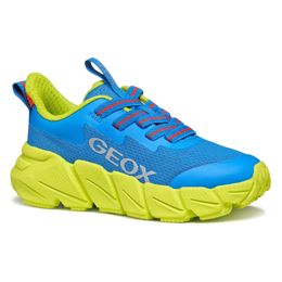 Geox M&auml;dchen Sneaker "J FLEXYPER FAST BOY", Gr. 30, blau, Synthetik, Textil, colorblocking, Schuhe, Chunky Sneaker, Laufschuh, Sportschuh mit