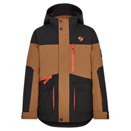 Ziener Jungen Skijacke "AGONIS", schwarz, Gr. 128, Obermaterial: 100% Polyester;Futter: 1. 100% Polyamid, 2. 100% Polyester;Wattierung: 100%
