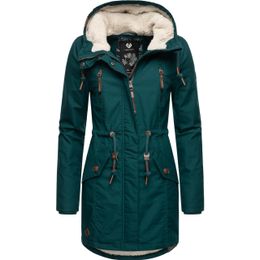 Ragwear Damen Wintermantel "Elsie", grau, Gr. M, Au&szlig;enmaterial: 65% Polyester, 35% Baumwolle; Innenfutter: 100% Polyester; Wattierung: 100%