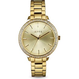 JETTE Analog Watch female Gold size One Size