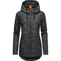 Ragwear Damen Outdoorjacke "Zuzka Ikat", schwarz, Gr. L, Außenmaterial: 100% Polyester; Innenfutter: 100% Polyester, Jacken, Wasserdichte