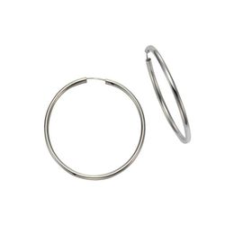 Firetti Damen Paar Creolen "Schmuck Geschenk Silber 925 Basic 2 mm breit", 40, Silber 925 (Sterlingsilber), silber, Silber 925 (Sterlingsilber),
