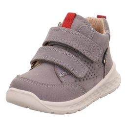 Superfit Baby Lauflernschuh "BREEZE WMS: Mittel", Gr. 23, grau, Nubukleder, Veloursleder, Schuhe, Klettschuh mit wasserdichtem GORE-TEX,