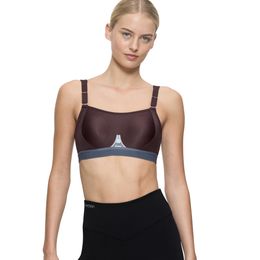 Damen Sport-BH "Triaction Gravity Lite N EX", triaction by Triumph, Gr. 80, lila, Single Jersey, Obermaterial: 75% Polyamid, 25% Elasthan, leicht
