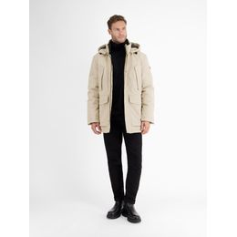 Lerros Herren Parka "Lerros Gef&uuml;tterter Winter-Parka mit Funktionen", beige, Gr. M, 100% Polyester, Jacken, Wasser- und windabweisend, atmungsaktiv