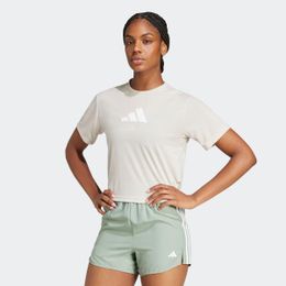 Damen T-Shirt "TR-ES BL TEE", grau, Gr. L, adidas Performance, Obermaterial: 70% Polyester, 30% Viskose, Shirts, Trainingsshirt,