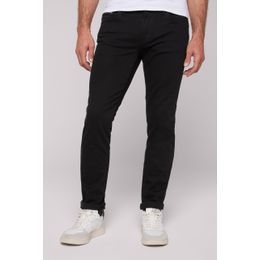 CAMP DAVID Herren Regular-fit-Jeans, schwarz, Gr. 29, unifarben, Material: 80% Baumwolle, 17% Polyester, 3% Elasthan, Zusatz: Enthält nichttextile