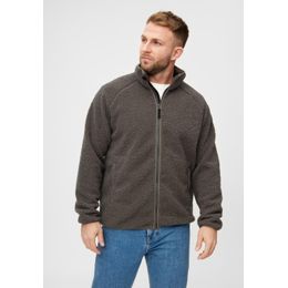 Derbe Herren Fleecejacke "Kuschelby", braun, Gr. XXXL, Obermaterial: 100% Polyester, Jacken, Recyceltes Fleece, Jersey innen, Taschen mit