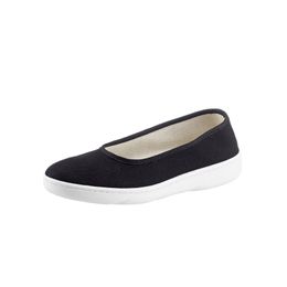 Casual Looks Damen Slipper, Gr. 38, schwarz, Textil, Schuhe