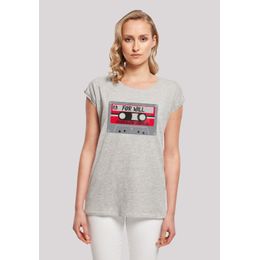 F4NT4STIC Damen T-Shirt "Stranger Things Cassette For Will", grau, Gr. XS, Obermaterial: 100% Baumwolle, Shirts, Premium Qualit&auml;t