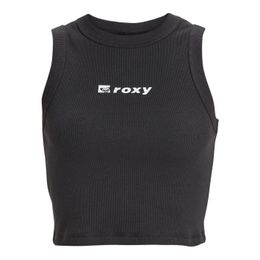 Roxy Damen Tanktop "Iconic Days", grau, Gr. L, 58% Baumwolle, 39% Polyester, 3% Elasthan, Tops