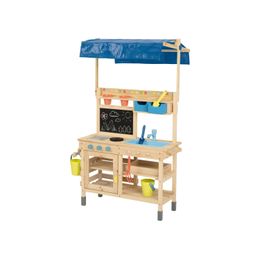 Playtive Matschküche, aus Echtholz mit Dach