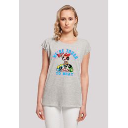 F4NT4STIC Damen T-Shirt "Powerpuff Girls Tough To Beat", grau, Gr. XXL, Obermaterial: 100% Baumwolle, Shirts, Premium Qualit&auml;t