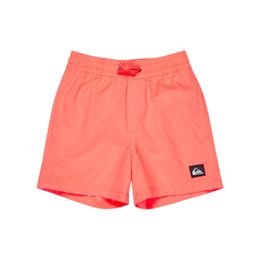Quiksilver Kinder Badeshorts "Everyday Solid 12"", rot, Gr. 2, 100% Polyester, Badehosen