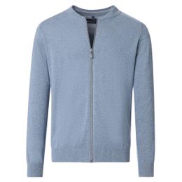 Casamoda Herren Strickjacke "Casamoda Strickjacke uni", blau, Gr. 4XL, 100% Baumwolle, Strickjacken