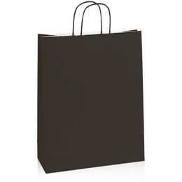 200 x Papiertragetasche 320 x 120 x 410 mm (schwarz)
