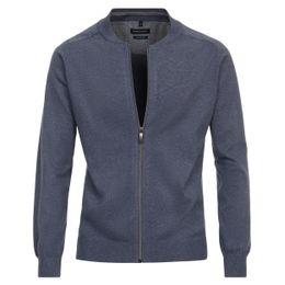 Casamoda Herren Strickjacke "Casamoda Strickjacke uni", blau, Gr. M, 100% Baumwolle, Strickjacken