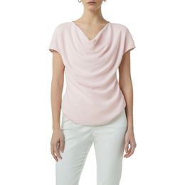 comma, COMMA Damen T-Shirt, rosa, Gr. 34, unifarben, Single Jersey, Obermaterial: 95% Viskose, 5% Elasthan. Futter: 95% Viskose, 5% Elasthan, Shirts, mit