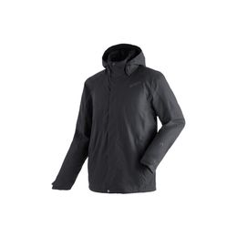 Maier Sports Herren Funktionsjacke "Metor Therm M", schwarz, Gr. 46, 100% Polyester, Jacken, Wattiert, wasserdicht, atmungsaktiv, mit Packaway