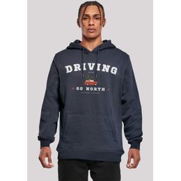 F4NT4STIC Herren Kapuzenpullover "Driving Home Christmas", blau, Gr. XS, Obermaterial: 65% Baumwolle, 35% Polyester, Pullover, Weihnachten, Geschenk,