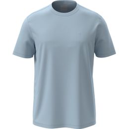 Calvin Klein Herren T-Shirt "SS STRETCH COTTON SLIM TEE", blau, Gr. XL, unifarben, Single Jersey, Obermaterial: 95% Baumwolle, 5% Elasthan, Shirts,