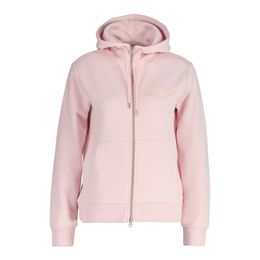 Gant Damen Kapuzensweatjacke "REG TONAL SHIELD ZIP HOODIE", rot, Gr. XL, angeraute Sweatware, Obermaterial: 78% Baumwolle, 22% Polyester,