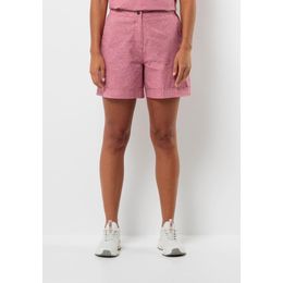 Jack Wolfskin Damen Shorts "KARANA SHORTS W", pink, Gr. M, OBERSTOFF: 55% HANF, 45% BAUMWOLLE; Futter: 65% POLYESTER, 35% BAUMWOLLE, Hosen