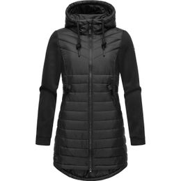 Ragwear Damen Langjacke "Sandrra Long", schwarz, Gr. S, Obermaterial: 100% Polyester, Futter: 100% Polyester, Wattierung: 100% Polyester, Jacken,