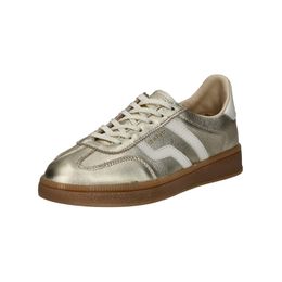 Gant Damen Sneaker "Gant Sneaker Leder", Gr. 42, gold, Leder, Schuhe