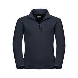 Jack Wolfskin M&auml;dchen Stehkragenpullover "TAUNUS HALFZIP K", blau, Gr. 104, OBERSTOFF 100% POLYESTER, Pullover