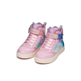 Geox M&auml;dchen Sneaker "J SKYLIN GIRL Blinkschuh", Gr. 30, bunt, Synthetik, Textil, Glitzer, Schuhe, Schn&uuml;rboots, Blinkschuh mit Glitzer und
