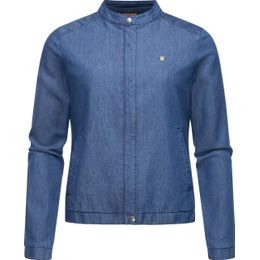 Ragwear Damen Kurzjacke "Malawi Denim", blau, Gr. M, Obermaterial: 60% Baumwolle, 40% Viskose, Innenfutter: 100% Polyester, Jacken, Leichte