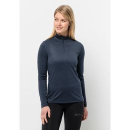 Jack Wolfskin Damen Stehkragenpullover "SKY THERMAL HZ W", blau, Gr. S, 100% POLYESTER, Pullover