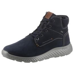Jomos Herren Schnürboots "Menorca", Gr. 47, blau, Nubukleder, Veloursleder, Schuhe, Winterboots, Outdoorboots, Stiefelette mit TEX-Ausstattung