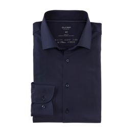 OLYMP Herren Businesshemd "Level Five 24/Seven body fit", blau, Gr. 38, Web, Obermaterial: 64% Baumwolle, 27% Polyester, 9% Elasthan, Hemden