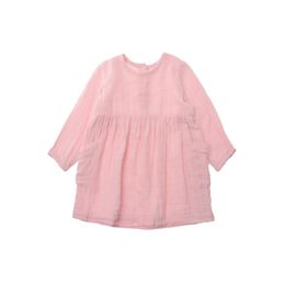 Liliput Mädchen Sommerkleid "rosenholz", rosa, Gr. 74, unifarben, 100% Baumwolle, Kleider, mit geraffter Naht