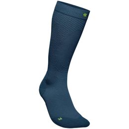Bauerfeind Herren Sportsocken "Run Ultralight Compression Socks", Gr. 41, blau, Obermaterial: 57% Baumwolle, 41% Polyester, 2% Elasthan, Socken, mit