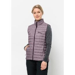Jack Wolfskin Damen Daunenweste "PILVI DOWN VEST W RDS", lila, Gr. L, Obermaterial: 100% Polyester; Futter: 100% Polyester; Füllung Füllung: 80%