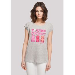 F4NT4STIC Damen T-Shirt "Valentinstag You're Sweet Gummy Bears", grau, Gr. 4XL, Obermaterial: 100% Baumwolle, Shirts, Premium Qualit&auml;t