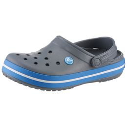 Crocs Herren Clog "Crocband", Gr. 36, grau, Croslite , kontrastfarbene Details, Schuhe, Sommerschuh, Gartenschuh, Poolslides, mit farbiger Laufsohle