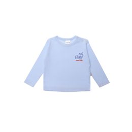 Liliput M&auml;dchen Langarmshirt "6 AM CLUB", blau, Gr. 62, bedruckt, 100% Baumwolle, Shirts, mit praktischen Druckkn&ouml;pfen auf der Schulter