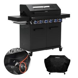 TAINO PLATINUM YAMARA DARK 6+2 Gasgrill Stahl 6 Brenner Sear-Burner Backburner