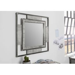 Spiegel Mango 92x4x92 grau lackiert HEAVY INDUSTRY #154