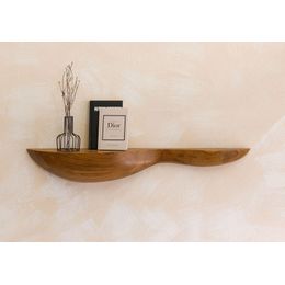 Wandregal Akazie 100x15x15 natur lackiert MONTREAL #137