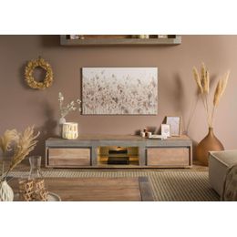 TV-Board Akazie 205x48x39 beige lackiert Amsterdam #102