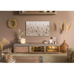 TV-Board Akazie 205x48x39 beige lackiert Amsterdam #103