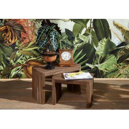 Beistelltisch Sheesham 59x30x41 smoked cherry gebeizt TORONTO #144