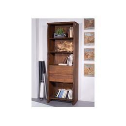 Regal Akazie 71x45x204 braun lackiert PURE ACACIA #211